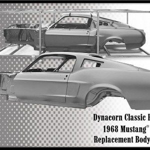 1968 Ford Mustang Fastback Body Shell